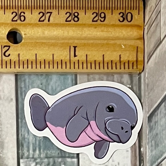 Office | 110 Manatee Reusable Waterproof Vinyl Sticker Decal | Poshmark